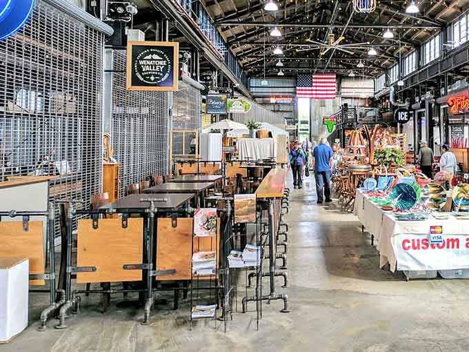 Pybus Public Market gathers local vendors under one roof, creating community hub where shopping feels more social than transactional.
