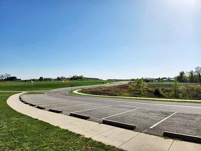 Parking lots that actually have spaces available, a miracle in modern recreational planning that deserves applause.