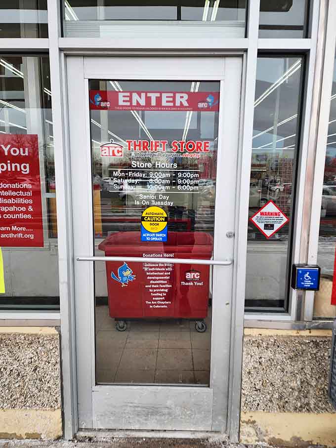 Store hours posted clearly welcome shoppers throughout the week, making bargain hunting convenient for every schedule.