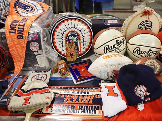 University of Illinois memorabilia that'll make any Fighting Illini fan's heart skip a beat with nostalgia.