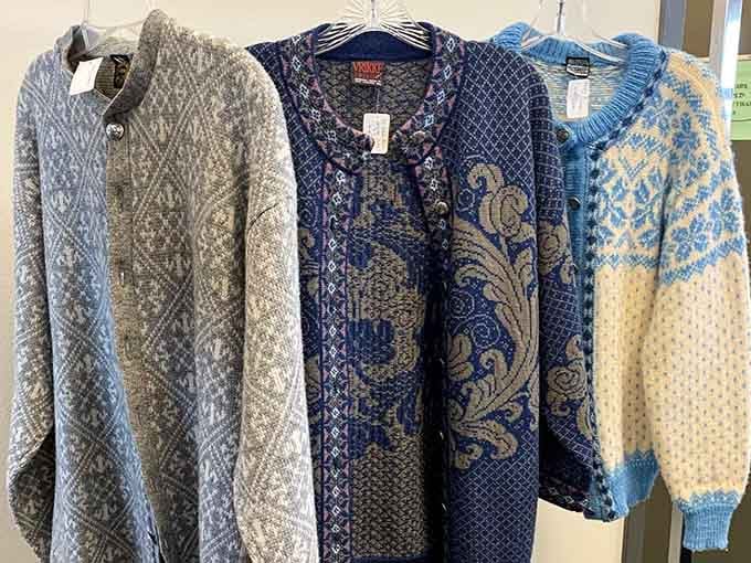 Cozy cardigans that look like they belong in a Scandinavian cottage, perfect for Wisconsin winters ahead.