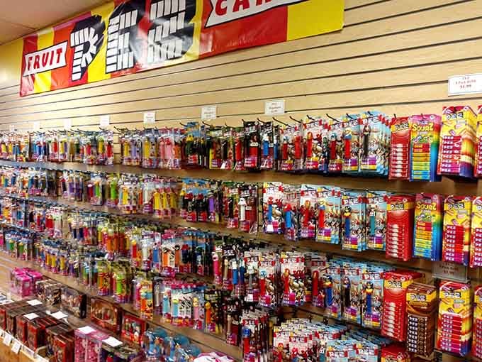More PEZ than a collector's convention, proving this store takes its nostalgic candy dispensers very, very seriously indeed.