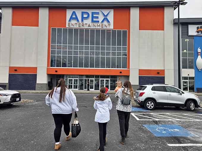 The exterior promises entertainment on a scale that makes your regular Saturday plans look downright boring by comparison.
