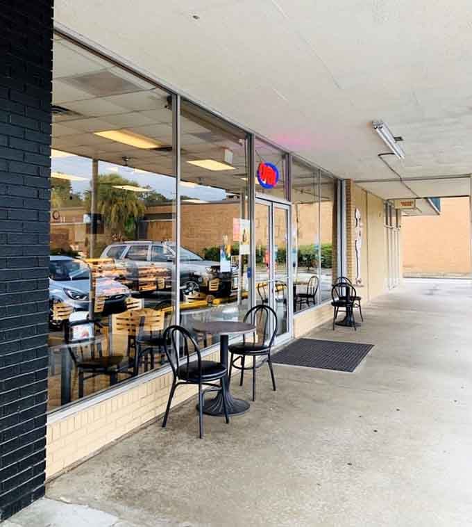 Outdoor seating for those who prefer their donut consumption with a side of fresh air and people-watching opportunities.