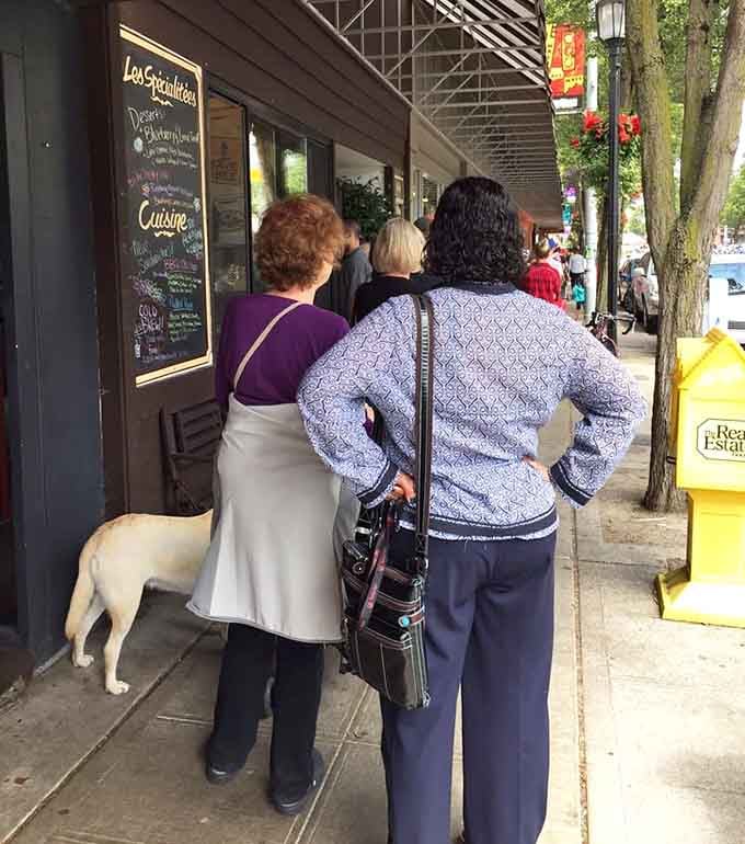 When the line stretches outside, you know you're onto something worth the wait and the inevitable crumbs.