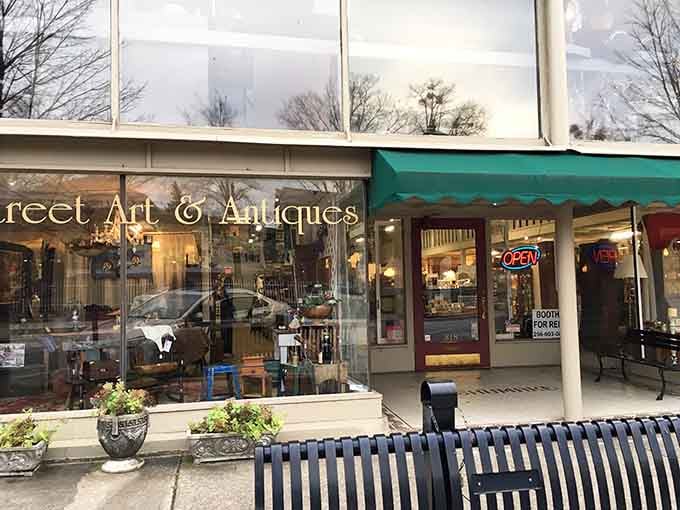 The storefront welcomes you into downtown Decatur's antique scene, where three floors of discoveries await your exploration inside.