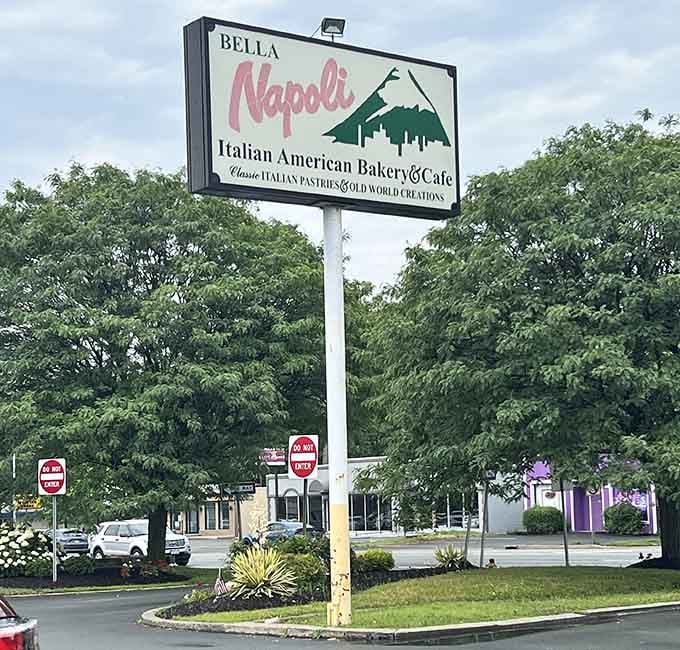 The sign promises classic Italian pastries and old world creations, and boy does it deliver on both.