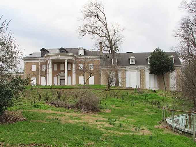 Even in decay, the classical facade whispers stories of elegance that modern construction just can't replicate anymore.
