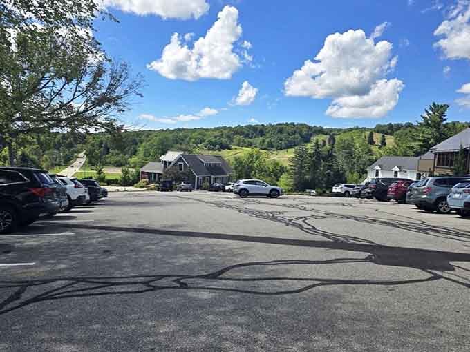Ample parking at a destination restaurant means they planned for success, not hoping people would just stumble in accidentally.