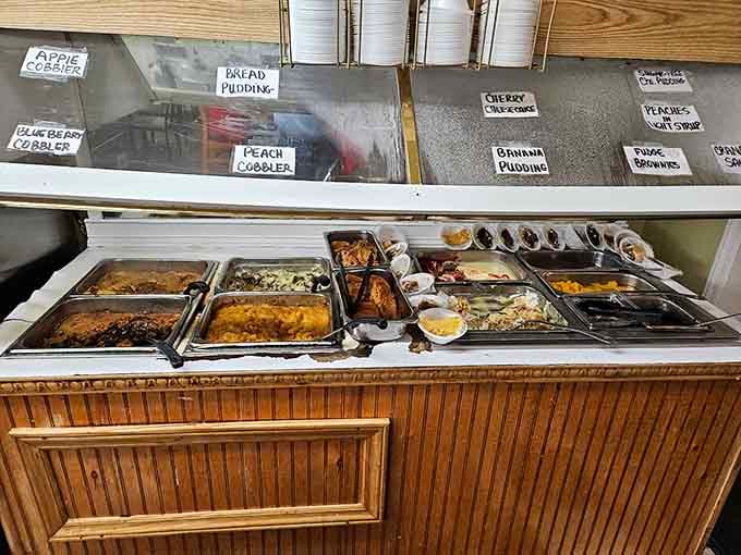 The dessert station offers sweet redemption after you've already eaten way too much savory goodness upfront.