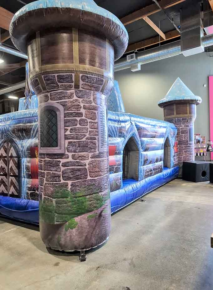 This enchanted castle invites you to bounce through medieval fantasies without the dragons or uncomfortable armor.