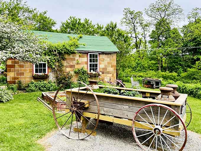 Even the outdoor displays have charm, because when you're this interesting, every corner tells a story.