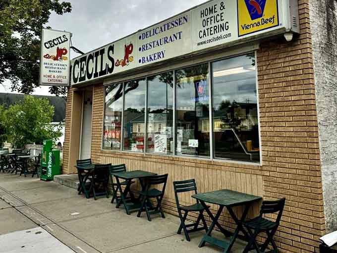 Outdoor seating for those perfect Minnesota days when the weather cooperates and sandwiches taste even better outside.