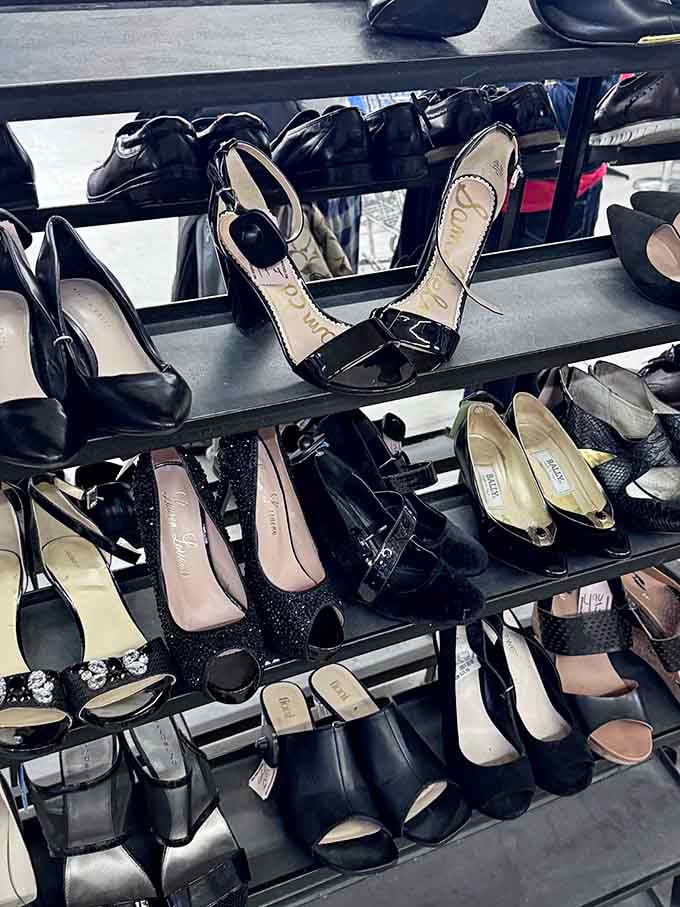 Designer heels at thrift store prices make Cinderella's fairy godmother look like an amateur at finding deals.