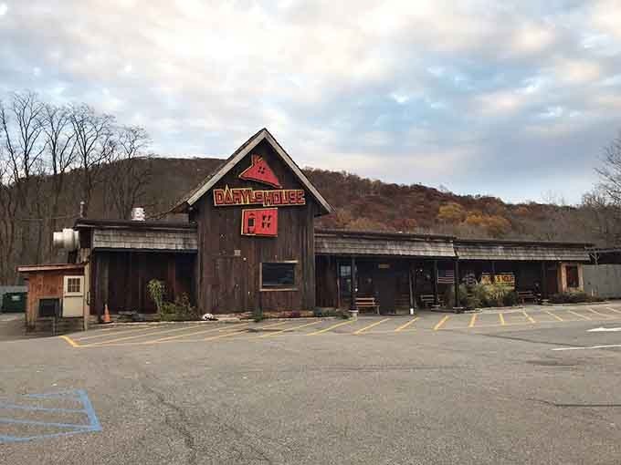 As dusk settles over the Hudson Valley hills, this barn becomes a beacon for anyone seeking good times ahead.