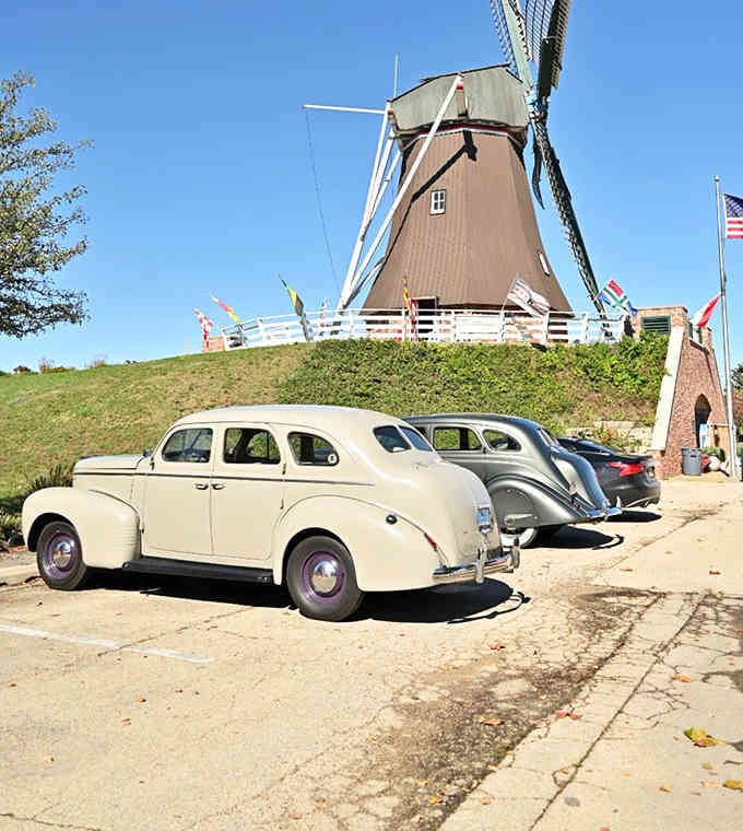 Classic cars and a Dutch windmill &ndash; because Illinois knows how to throw an unexpected cultural party.