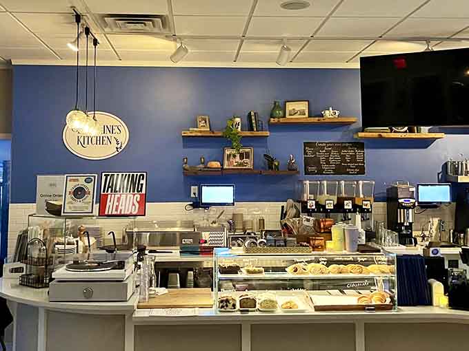 Behind that counter, pastries gleam under glass like edible jewels waiting for their forever homes.