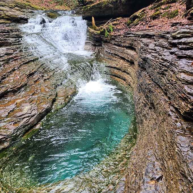 That impossible blue-green color comes from limestone and minerals, not Photoshop, despite what your skeptical friends might insist.