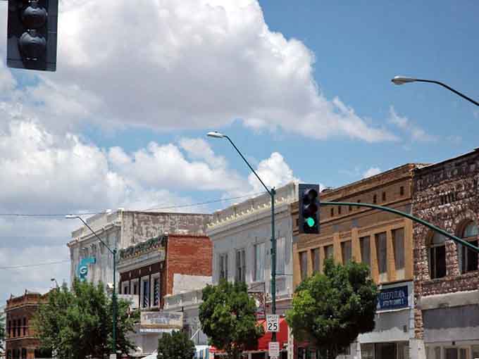 Historic buildings wear their age gracefully, their weathered facades telling stories of boom times and resilient communities.