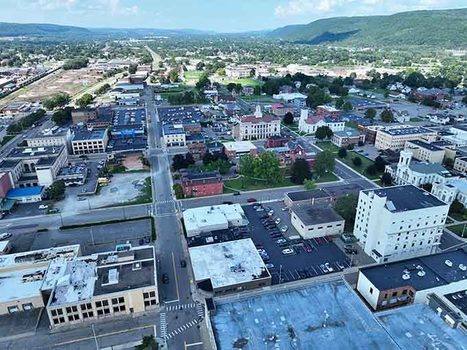 From above, Elmira reveals itself as a town that's managed to preserve its character while quietly planning its future.