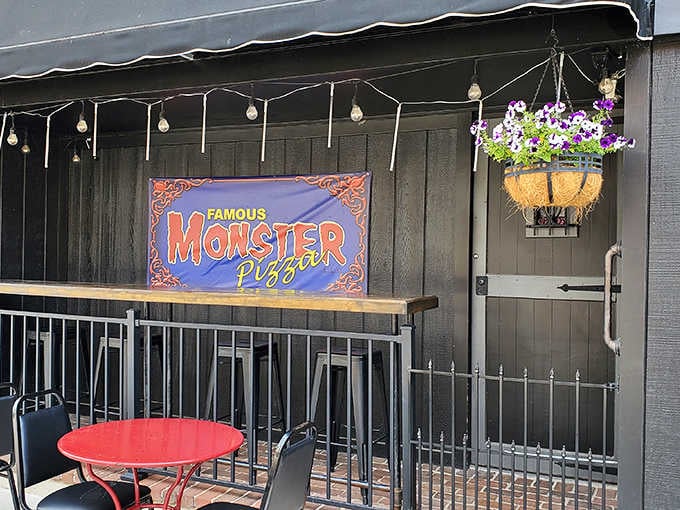 Outdoor seating for when you want your pizza with a side of fresh air and small-town Indiana charm.