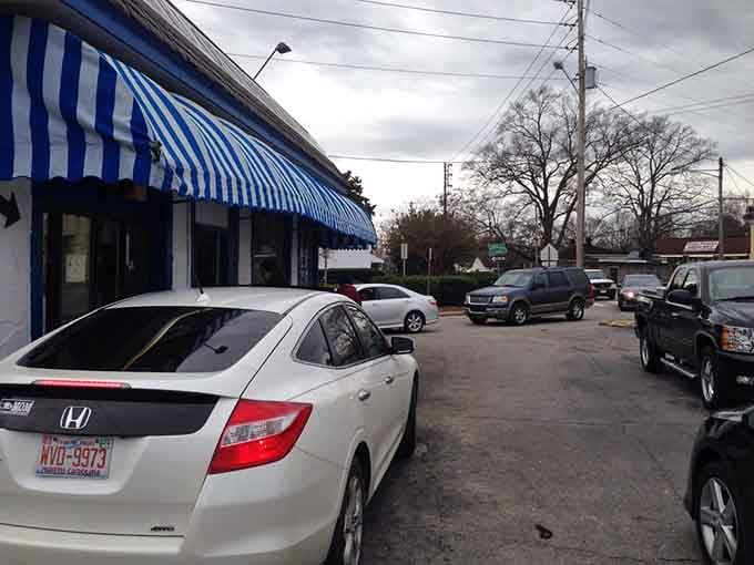 Cars wrapped around the building before dawn: the ultimate restaurant review, written in tire tracks and anticipation.