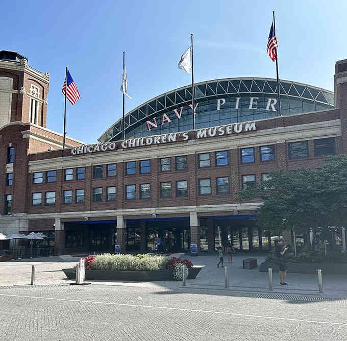 Navy Pier's exterior welcomes you to one of Chicago's most beloved destinations, now featuring the ability to virtually escape it.