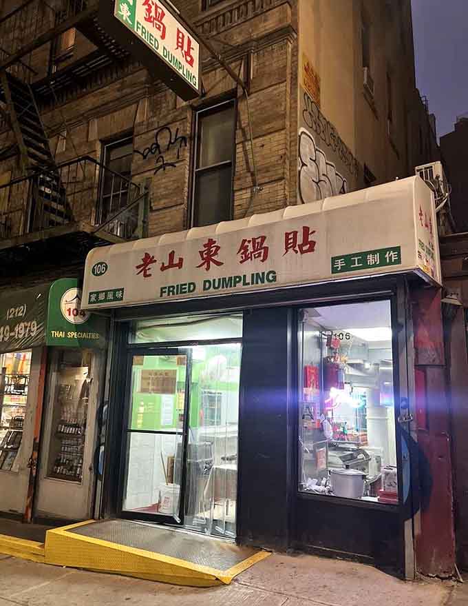 As evening falls, this little shop glows like a beacon of hope for anyone tired of overpriced Manhattan dining.