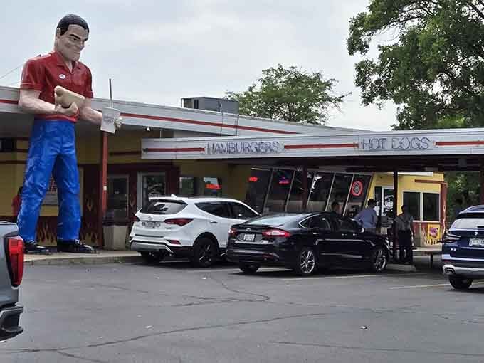 The parking lot stays packed because word travels fast when burgers taste this good in small-town Wisconsin.