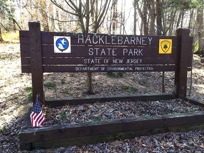 The sign that marks the entrance to your escape, standing proud like a gateway to another world entirely.