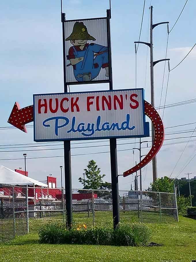 That vintage sign beckons families off Route 9, promising the kind of fun that never goes out of style.