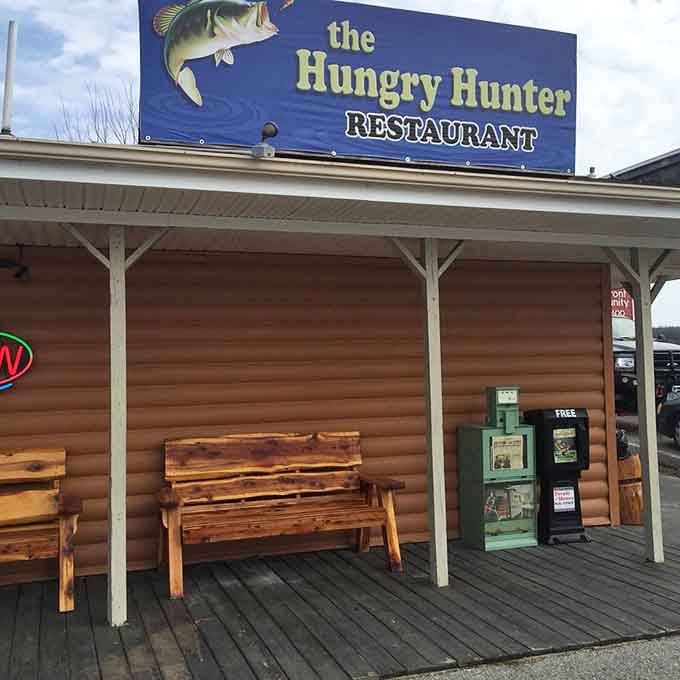 Wooden benches outside for waiting, though honestly, the food inside is worth any brief delay required.