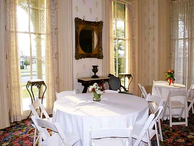 Elegant table settings await special events in rooms where history and celebration have always gone hand in hand.