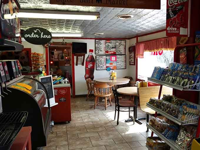The view from the convenience store side shows how seamlessly this place blends practicality with genuine hospitality.