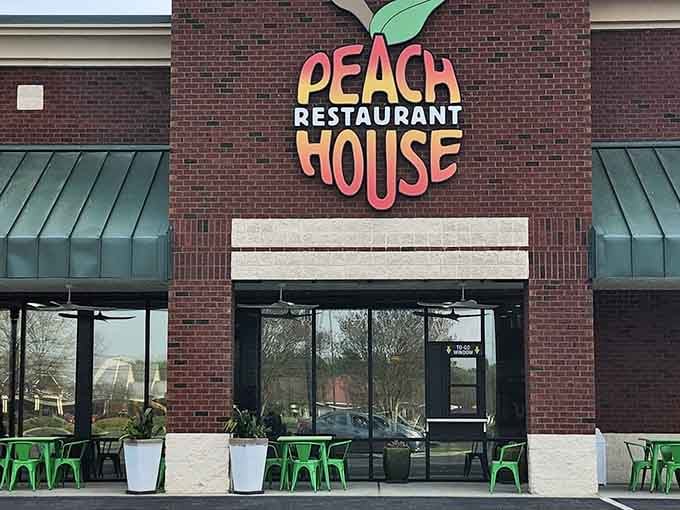 Peach House Restaurant's cheerful exterior promises Southern comfort food without the pretension or inflated prices of trendier spots.
