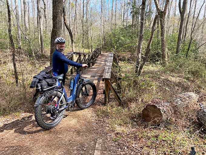Mountain bikers discover miles of trails that challenge without punishing, perfect for weekend warrior adventures.