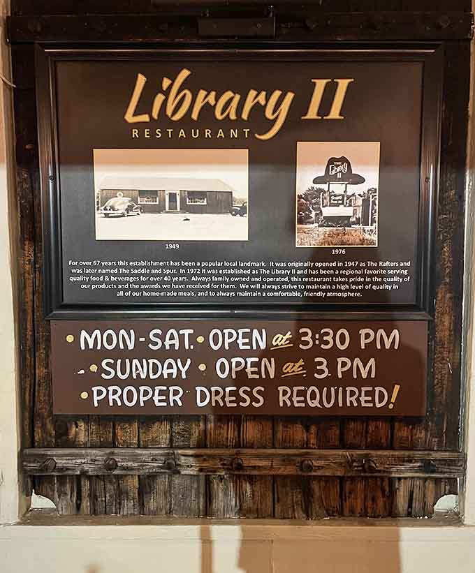 Those hours and that dress code requirement show a restaurant that respects both its food and the people who come to enjoy it.