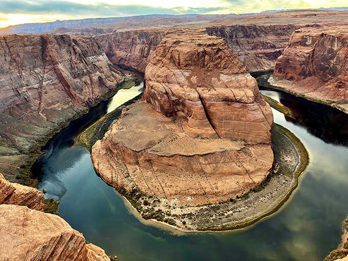 Horseshoe Bend proves that Page, Arizona, has more stunning views per square mile than seems mathematically possible.