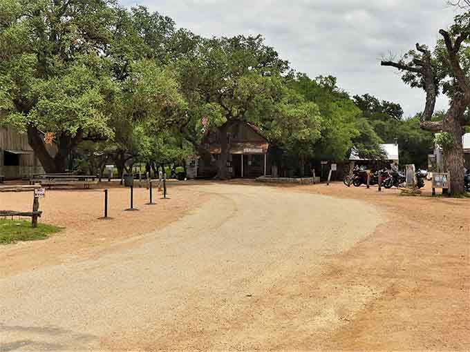 The dirt roads and historic buildings create a scene so authentically Texas, you'll swear you've traveled through time.
