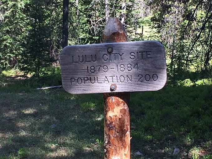 Five years of boom-town dreams, now just a weathered sign reminding us that nature always gets the last word.