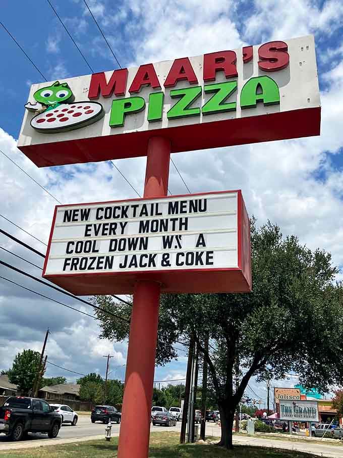 That roadside sign promising new cocktails monthly means there's always a reason to plan your next visit.
