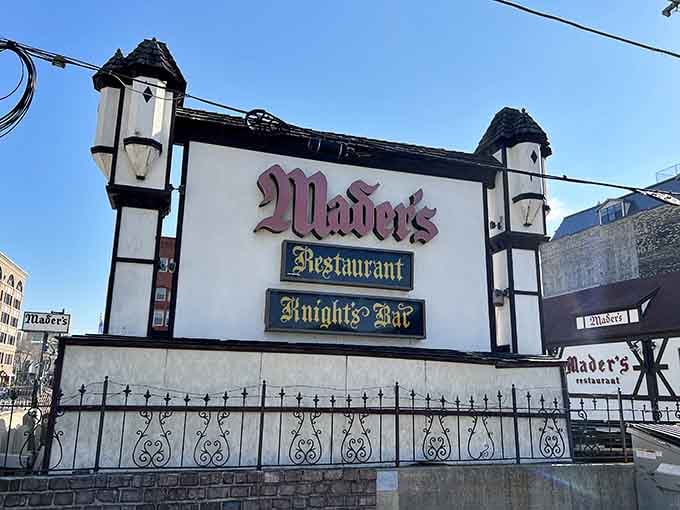 When your signage includes a Knight's Bar, you know this place doesn't do anything halfway.
