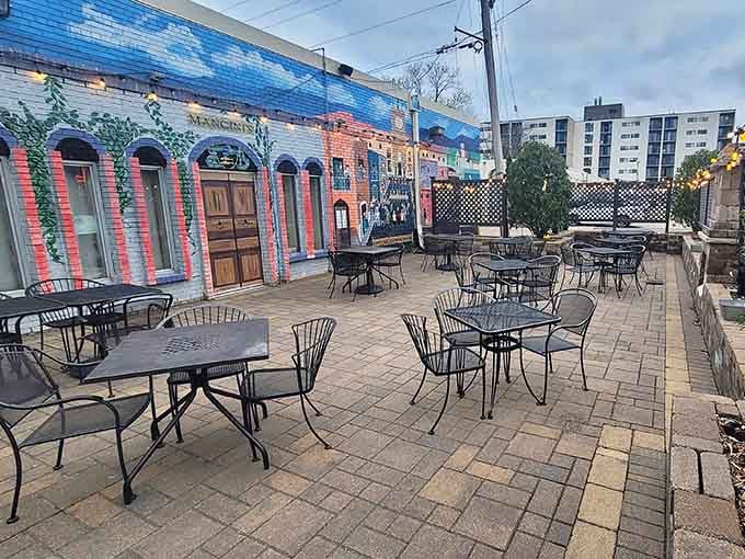 The outdoor patio offers al fresco dining for those rare Minnesota evenings when weather cooperates beautifully.