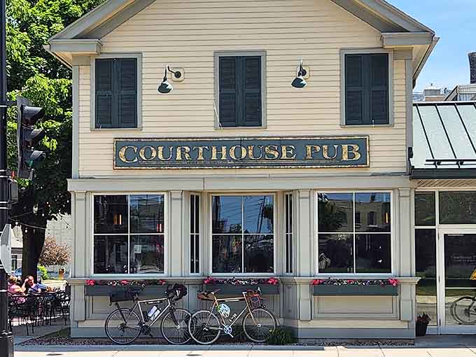 The Courthouse Pub's historic charm welcomes you to experience local flavor without the tourist trap pricing.