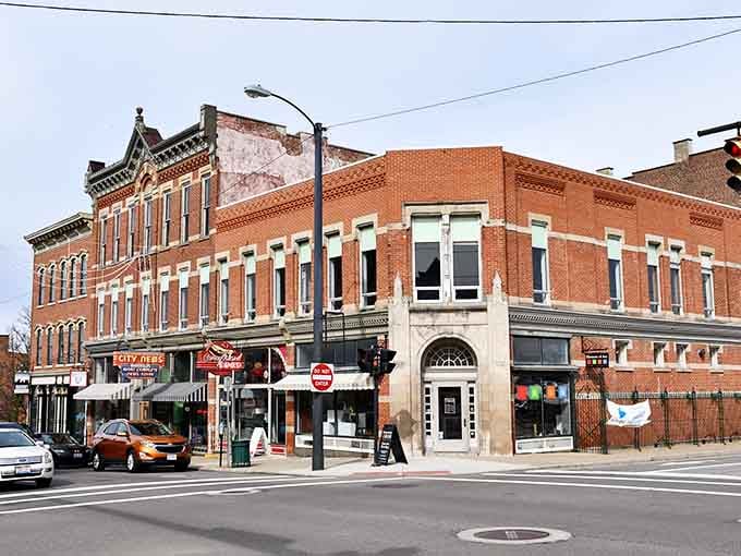 Downtown Mansfield's streetscape blends historic charm with modern businesses in a way that actually works beautifully.