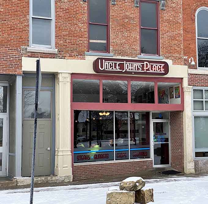 Downtown storefronts with character that chain stores can't replicate, no matter how hard their corporate designers try desperately.