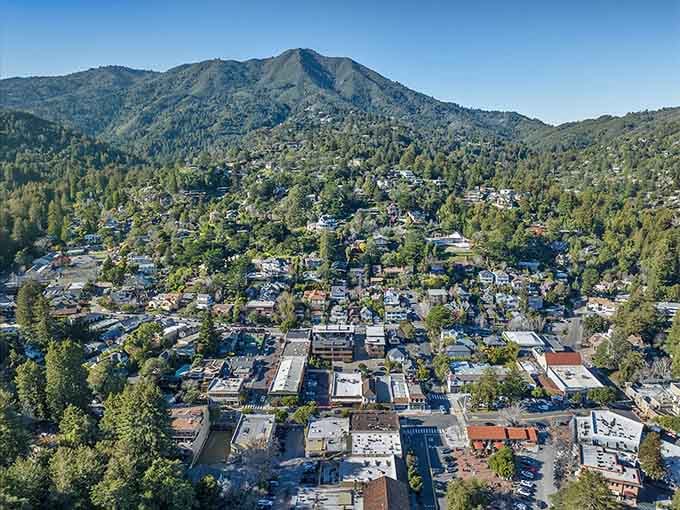The whole town nestled into the hillside like it grew there naturally, which honestly might be exactly what happened.