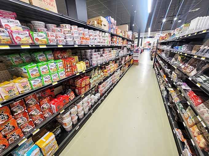 An instant ramen aisle that proves noodles in a package can actually be sophisticated, complex, and absolutely delicious.