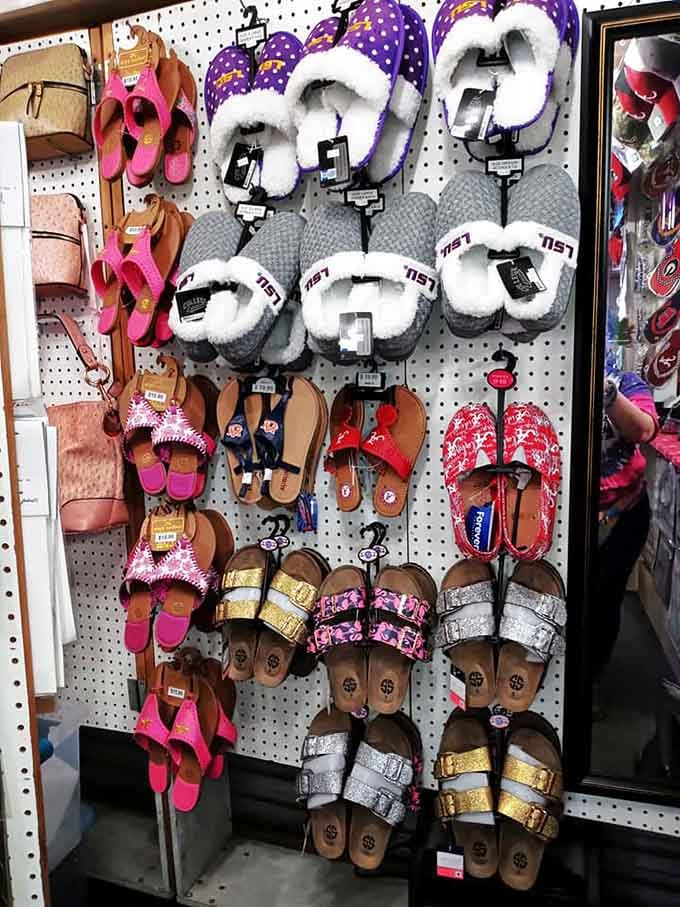 Footwear for every occasion, from fuzzy slippers to summer sandals, all waiting to walk you through your next adventure.