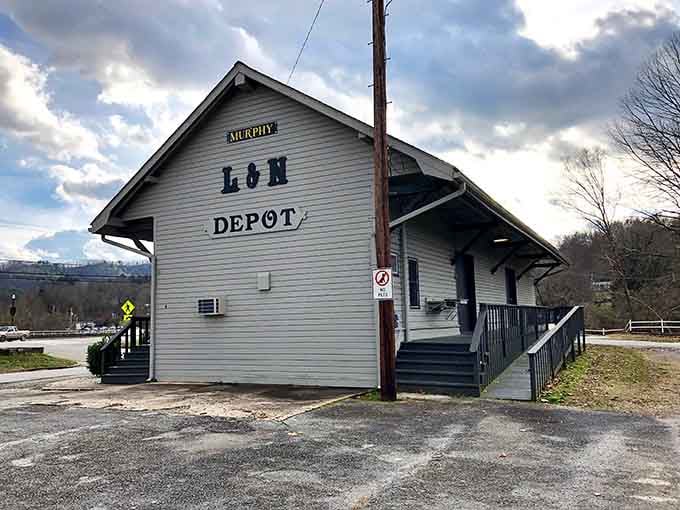 The old L&N Depot stands as a reminder of when trains connected small towns to the world.